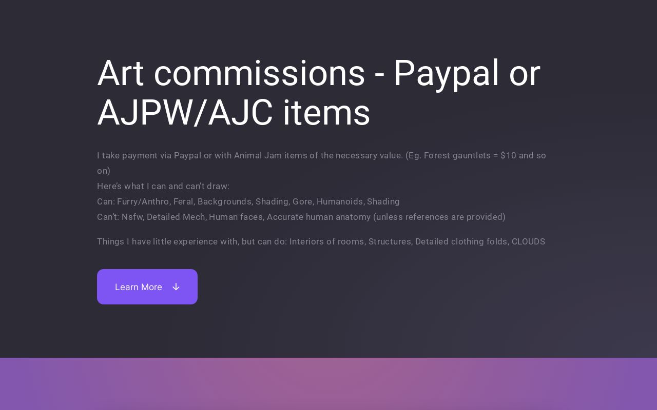 Art Commissions | Paypal/Aj items